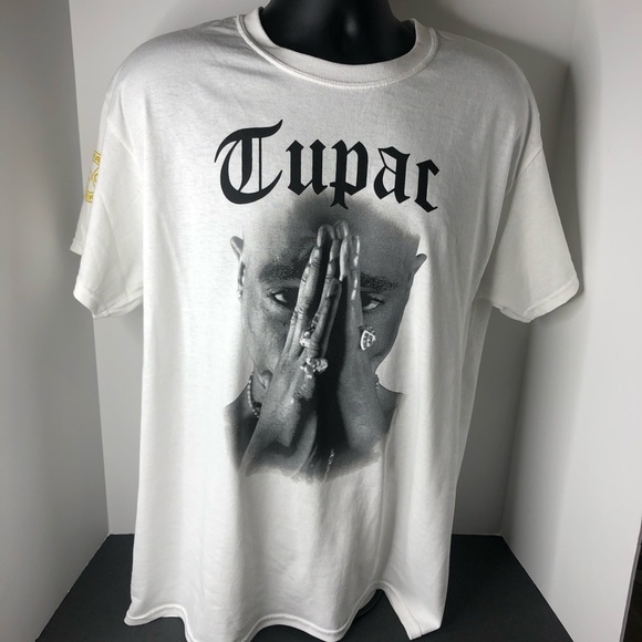 Cross Colours | Shirts | 2pac Tupac Praying Hands White Tee Xl | Poshmark